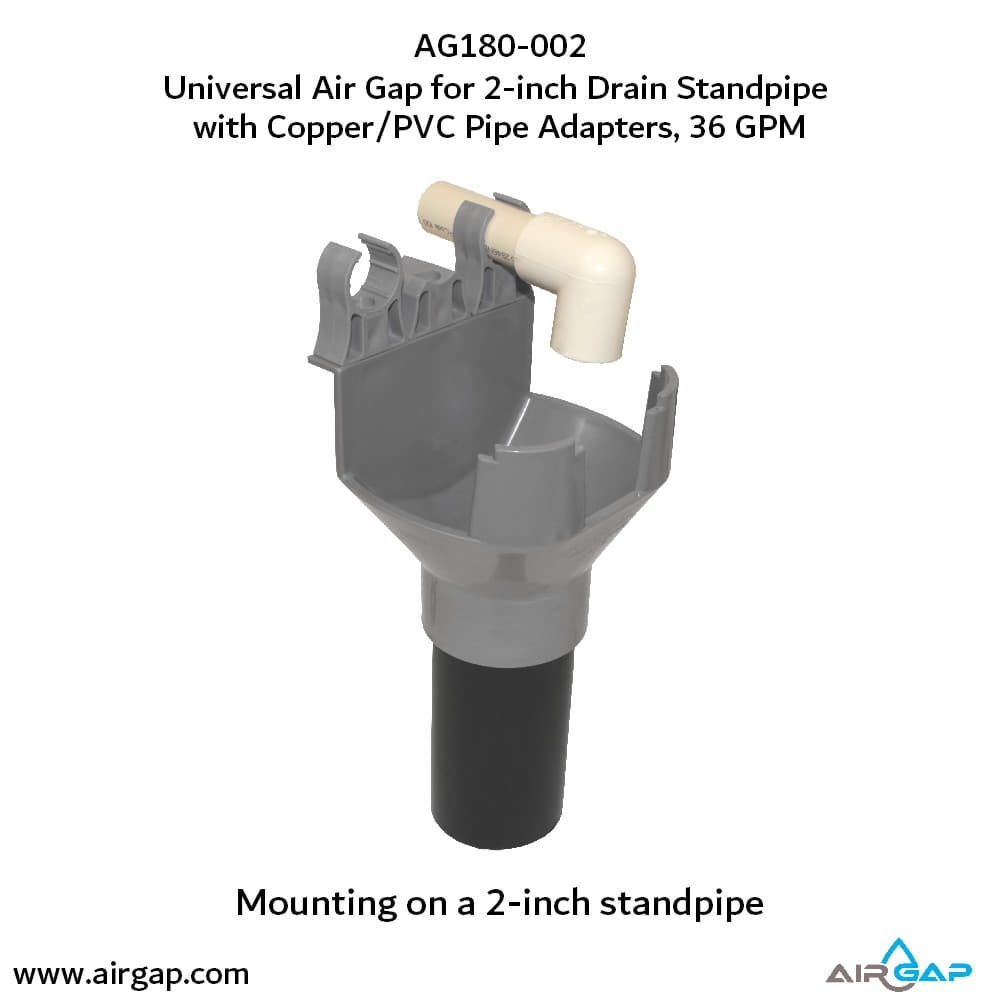 AG180-002 Universal Multi-Drain Air Gap for Condensates, Water ...